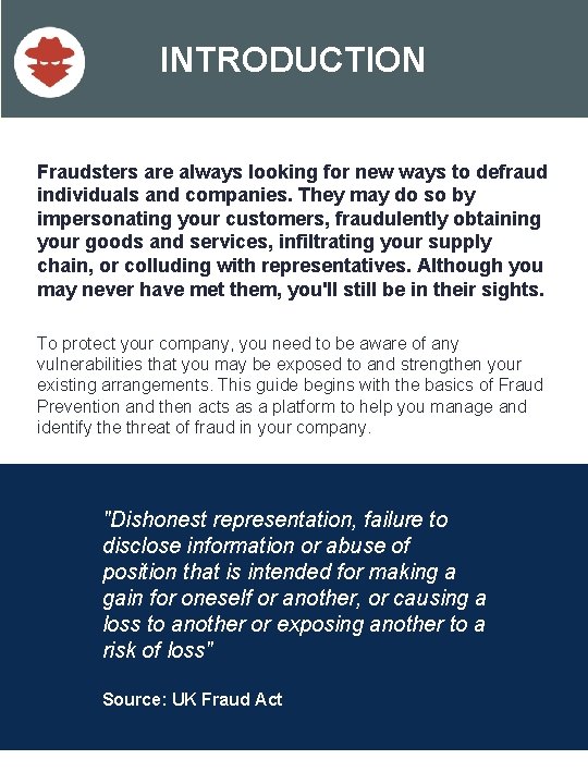 FRAUD PREVENTION GOOD PRACTICE GUIDE An introductory guide