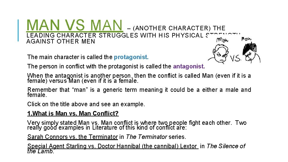 ELEMENTS OF LITERATURE CONFLICTS THE BASIC CONFLICTS IN