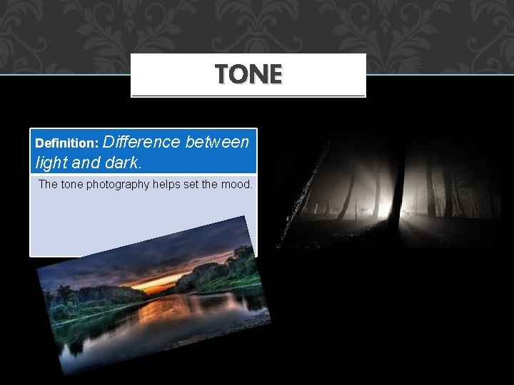 ELEMENTS OF A PHOTO By Baily Mc Lellan