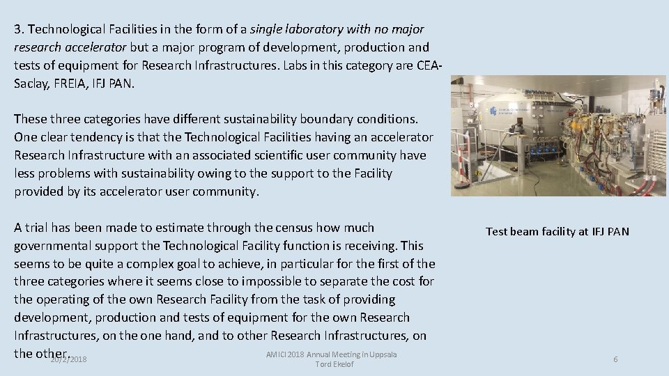 Brief report on AMICI Task 2 3 Sustainability