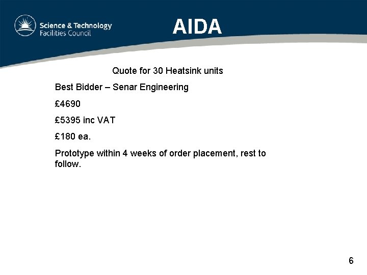 AIDA Mezzanine board Resistors and capacitors near the