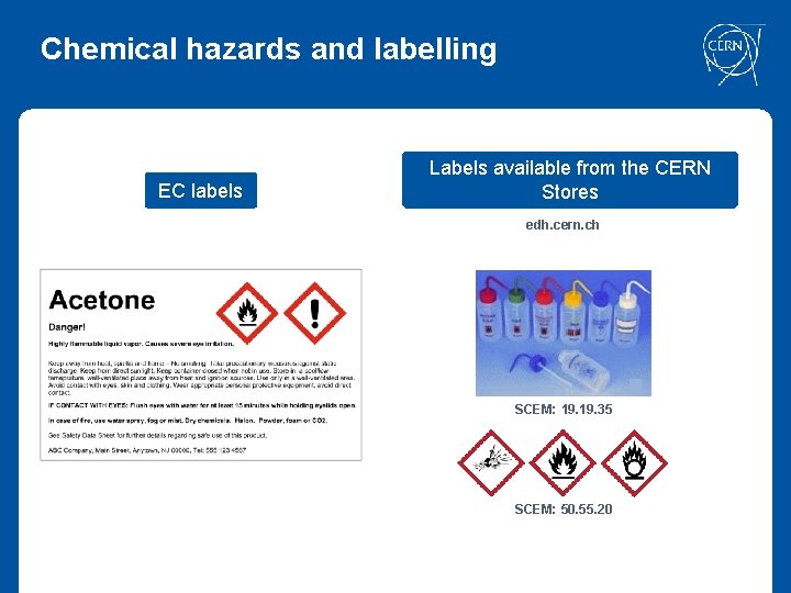 Phnomnes dangereux dorigine chimique Subjects 1 CERN chemical