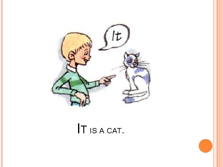 Personal pronoun and the verb to be I