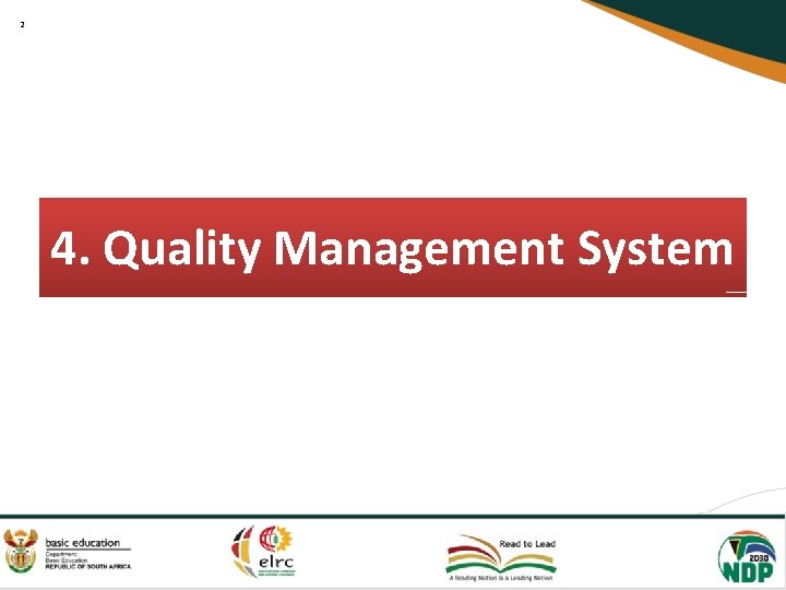 1 NTT 4 QUALITY MANAGEMENT SYSTEM QMS FOR