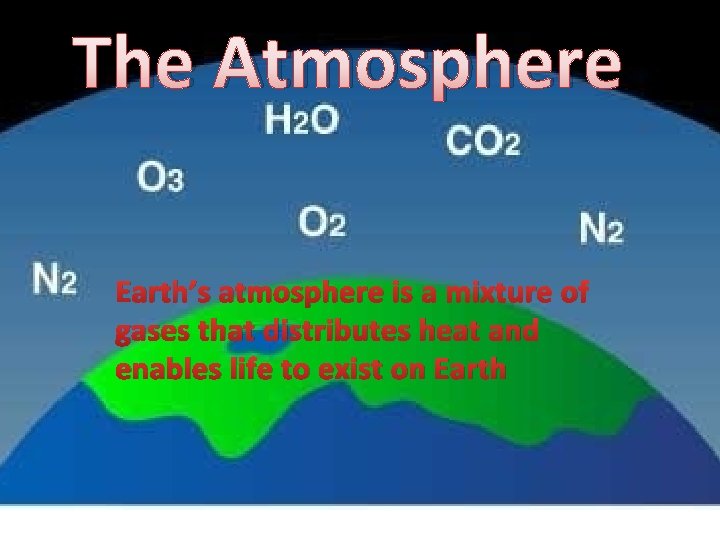 The Atmosphere Earths atmosphere is a mixture of