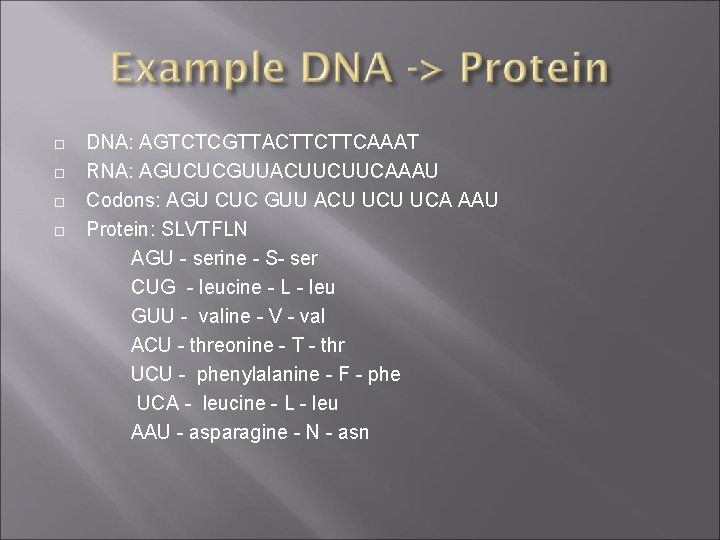 Vicki Joe Bioinformatics DNA RNA Protein Codons 64