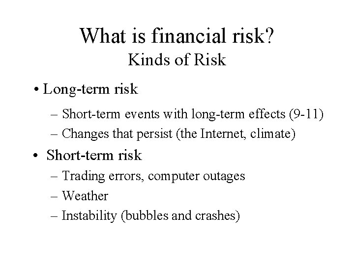 Financial Risk for Beginners by William T Park