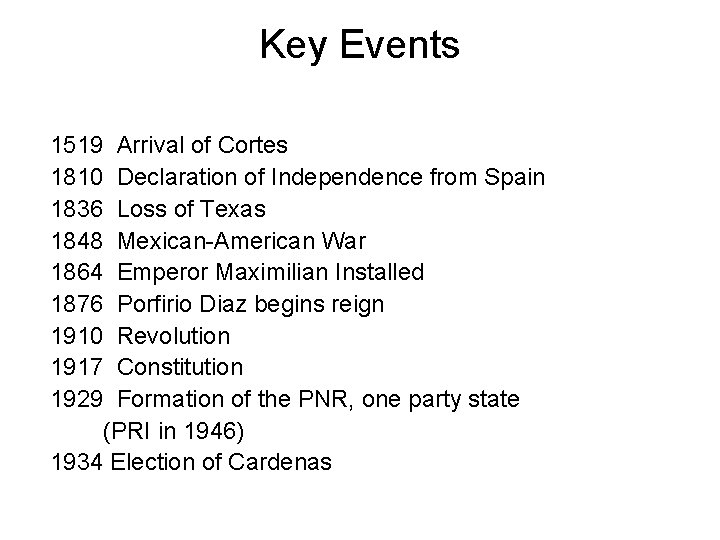 Mexico Historical Traditions Three Periods 1 PreColombian B