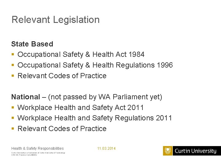 Health and Safety Your Responsibilities In The Workplace