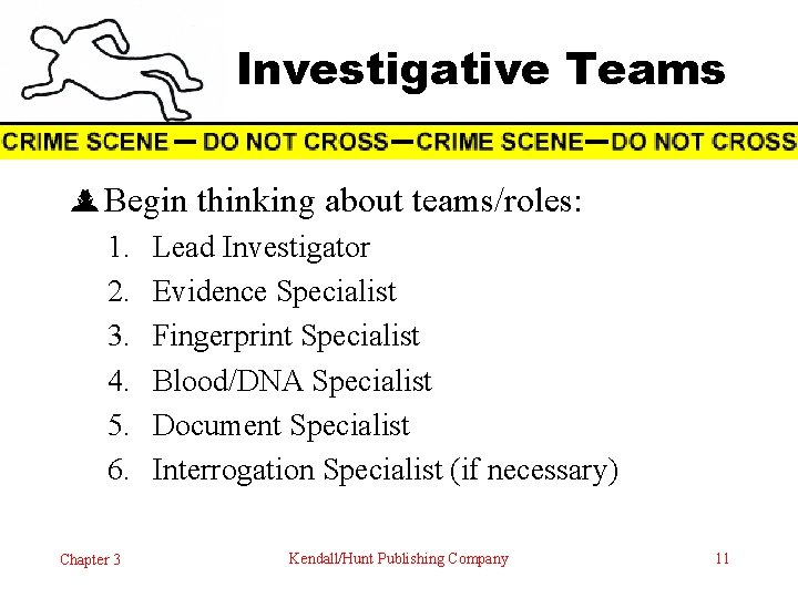 Chapter 3 THE CRIME SCENE CORPUS DELICTI Body