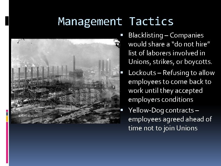 Unit I LABOR UNIONS EMERGE Preview As we