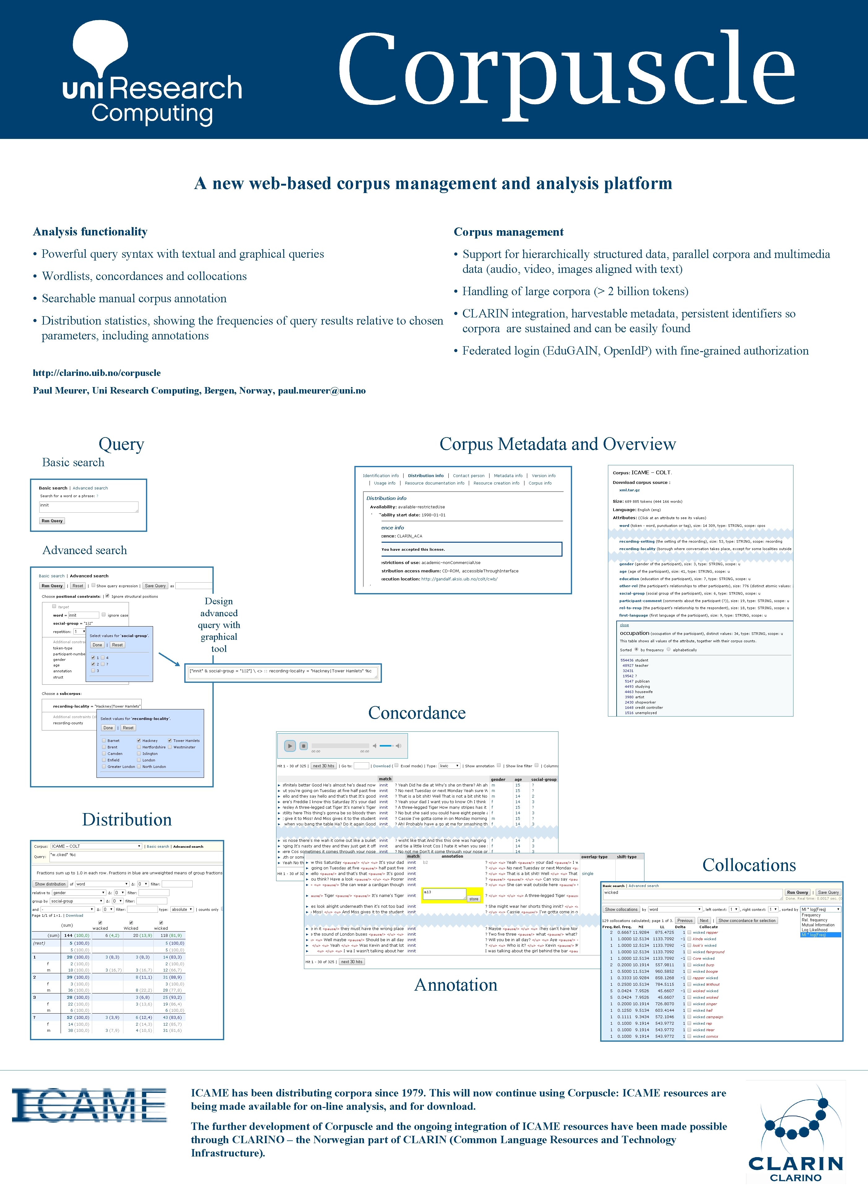 A new webbased corpus management and analysis platform