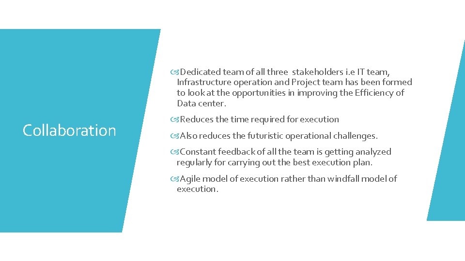 Case study Infosys Data Center Aspiration Learning and