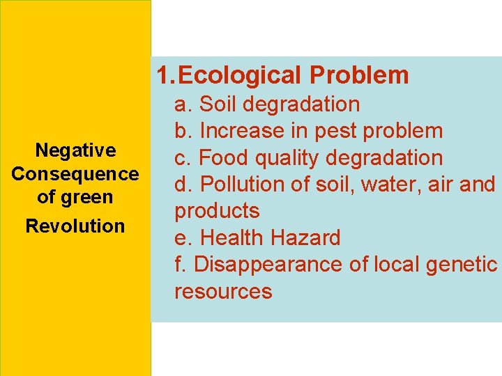 Green Revolution in Bangladesh Its Consequences Importance of