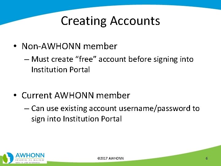 Oklahoma LD Access to AWHONN Education August 23