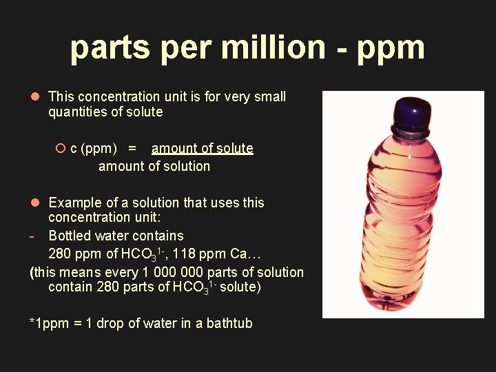 Solutions and Solubility Solution Concentration What is Solution
