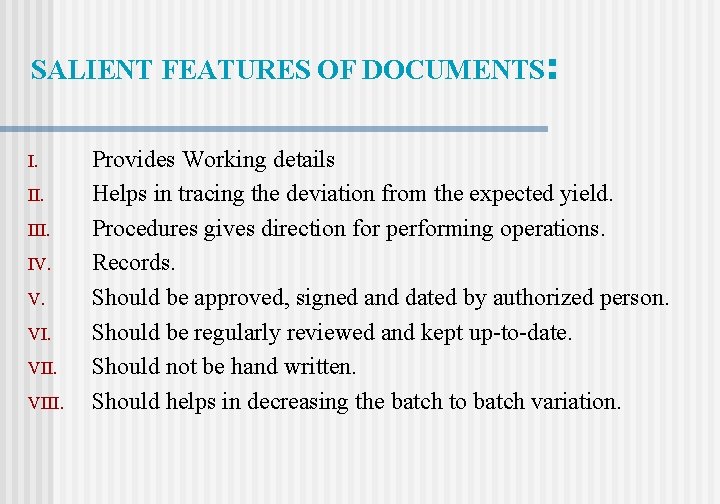 MANUFACTURING DOCUMENTS By Dr Anand P Gadad KLE
