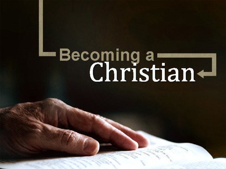What it means to be a Christian What
