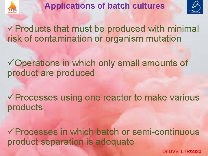 Types of Bacterial Cultures For B Sc II