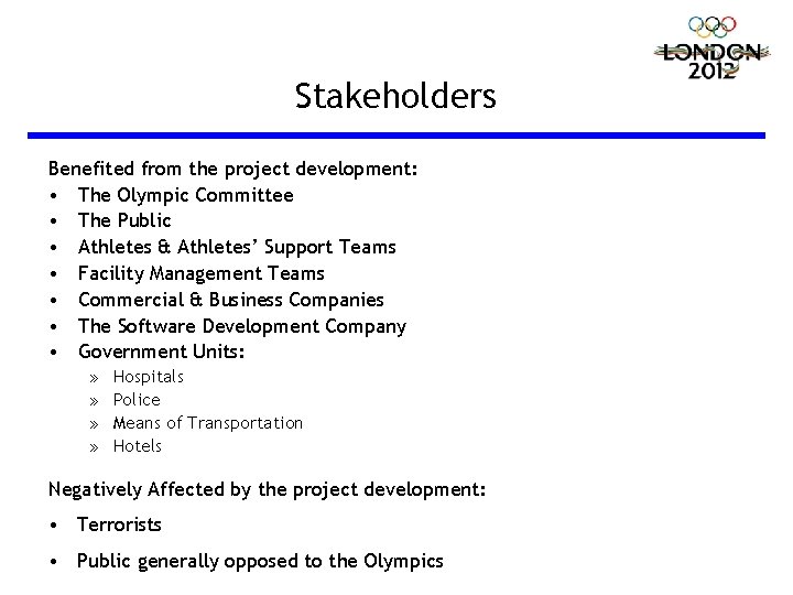Systems Requirements Engineering Events Scheduler for Olympic Games