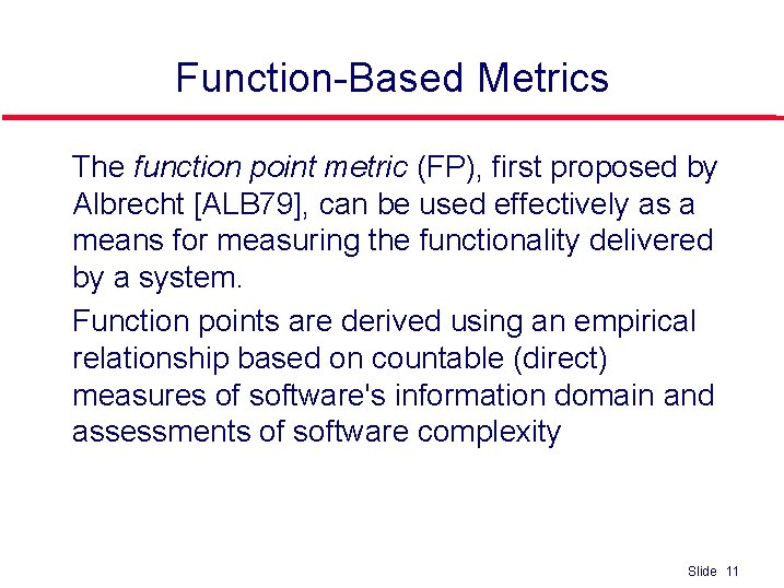 Metrics Slide 1 Slide 2 Mc Calls Triangle