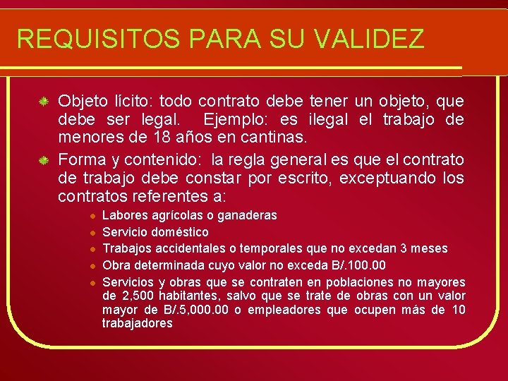 CONTRATO DE TRABAJO Magister WALTER CERRUD S INTRODUCCION