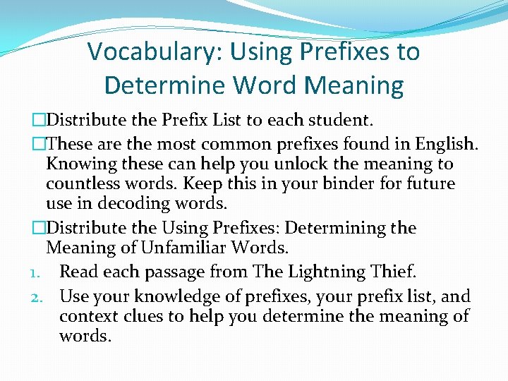 Module 1 Unit 1 Lesson 6 Vocabulary Strategies