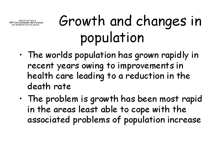 Population Key words Population the number of people