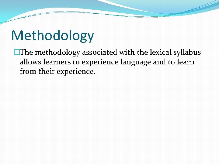 TEFL II Lexical Syllabus M A 4 th
