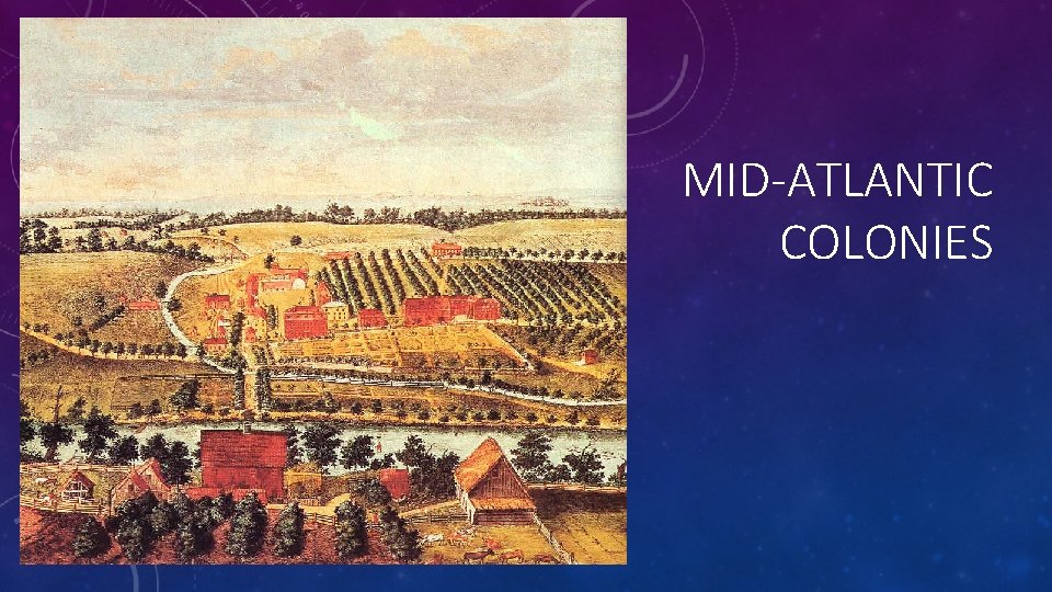 MIDATLANTIC COLONIES GEOGRAPHY AND CLIMATE Wide deep rivers