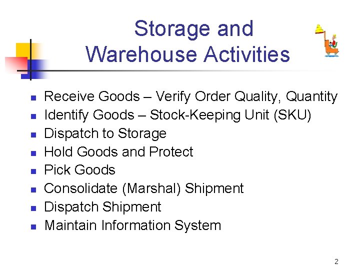 Inventory Control Part 4 Physical Inventory 1 Storage