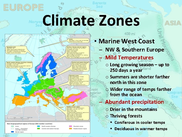 Physical Geography of Europe Chapter 10 Section 2