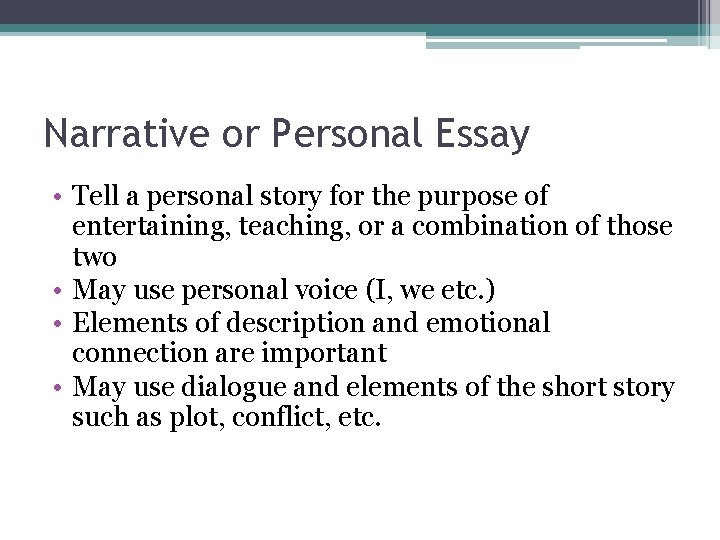 Essay Types English 10 Mrs Taylor Expository Essay