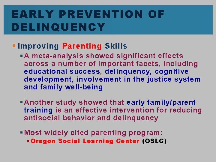 CHAPTER 11 THE HISTORY AND DEVELOPMENT OF JUVENILE