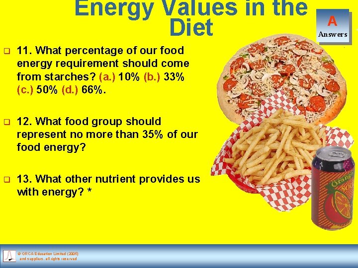 Food and Energy Revise and Test Where does