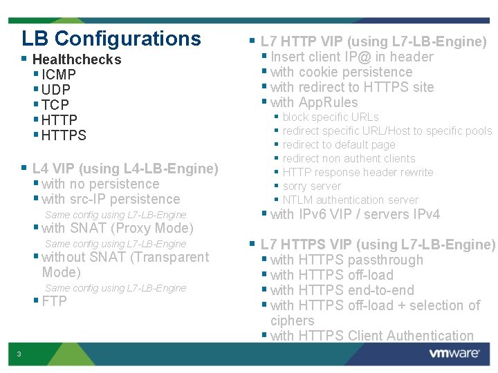NSXv 6 3 Logical Load Balancer LB Configuration