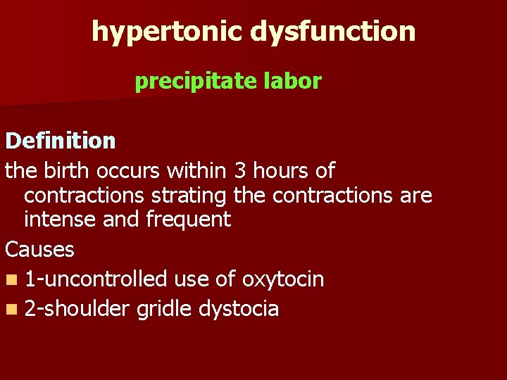Abnormal labour Prepared by Prof dr Nadia Abdalla