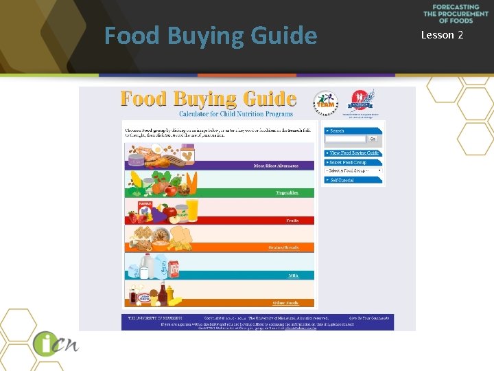 Forecasting for the Procurement of Foods Training Basic