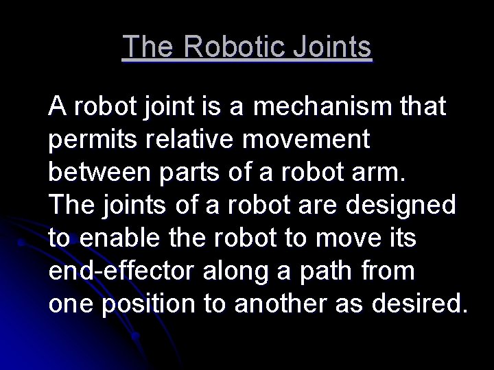 Robotics Vision Analysis systems Applications What is a
