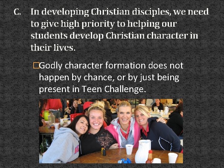 An Introduction to Christian Character Development By Dave