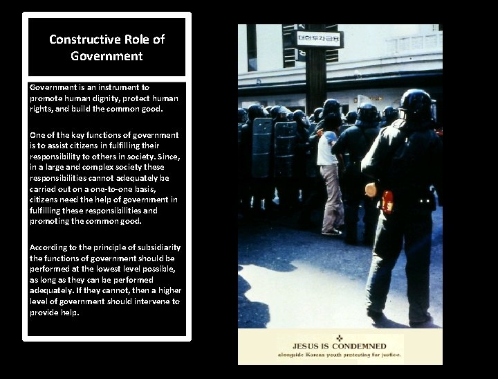 Dignity of the Human Person The basis for