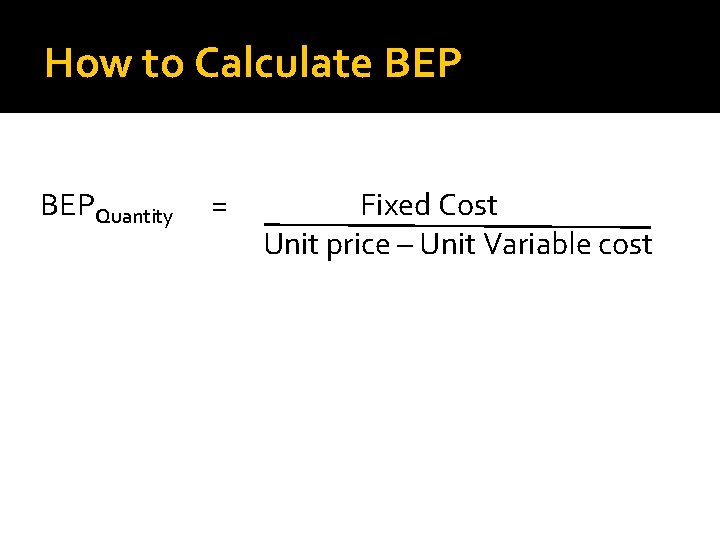 BreakEven Analysis What is Break Even Analysis BEP