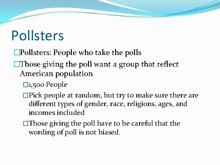Chapter 8 Section 1 Public Opinion Poll Main