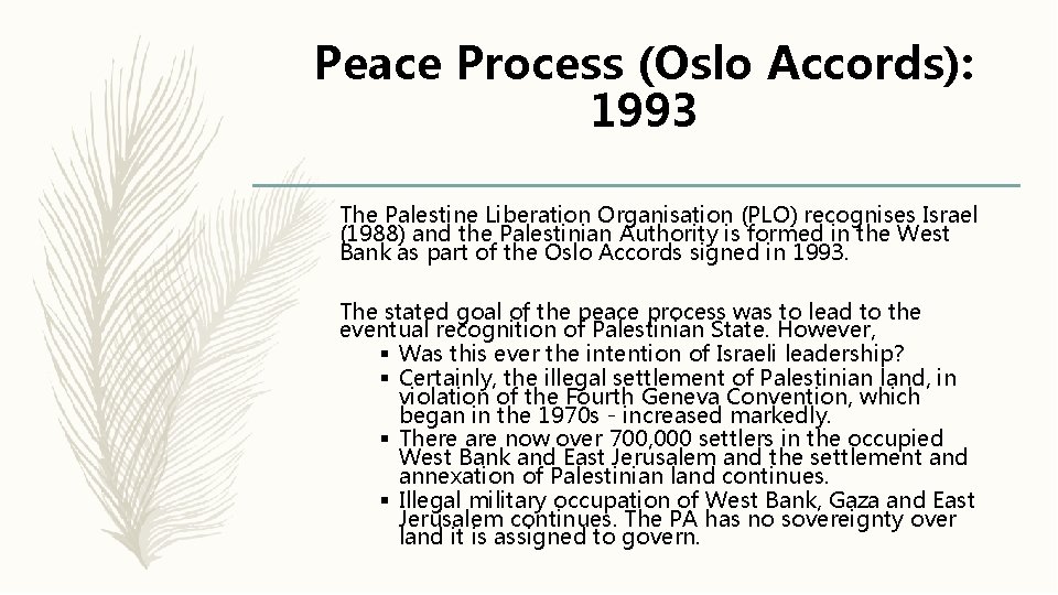 Palestine A Brief History Campaigns A History of
