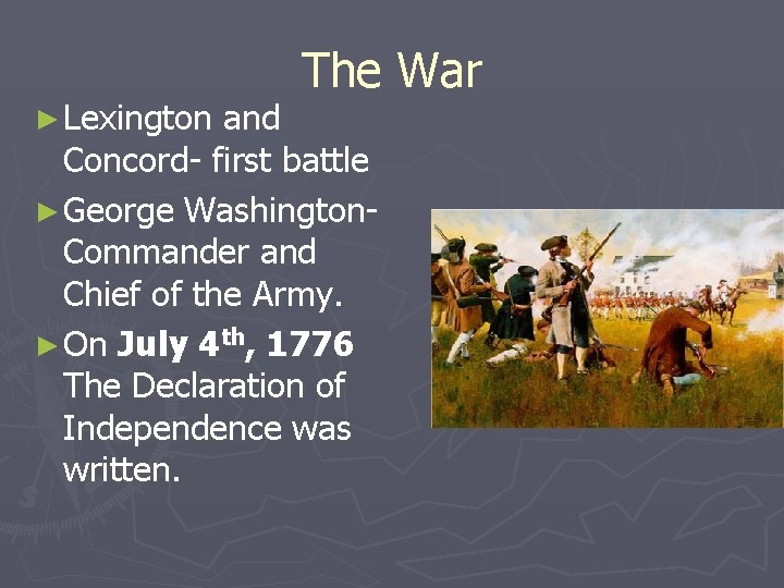 The Seven Years War and American Revolution Seven