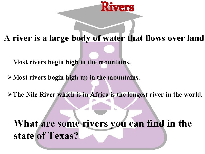 LANDFORMS What are Earths major landforms LAKES A