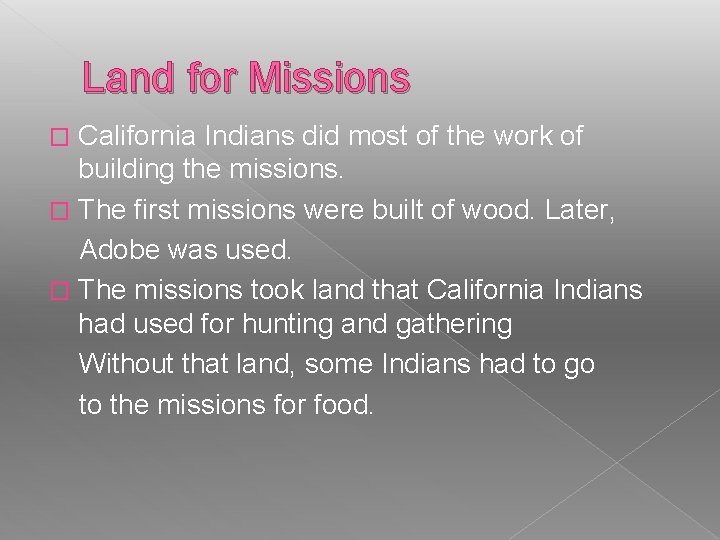 Californias Missions Grade 4 Victoria B Gonzalez Imperial