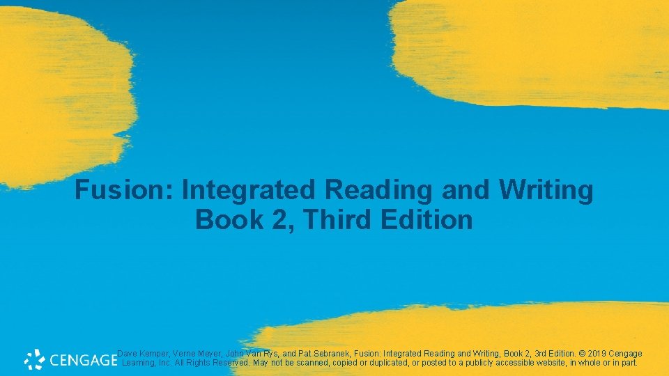 Fusion Integrated Reading and Writing Book 2 Third