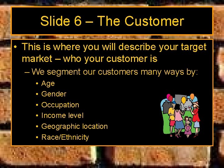 Business Plan Slide 1 Business name get creative