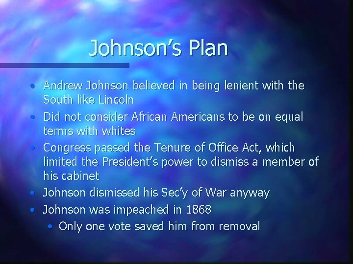 Reconstruction Rebuilding the Union Complete the handout The